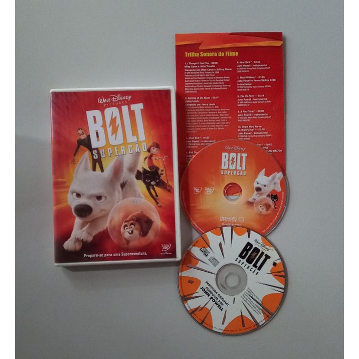 DVD Bolt O Supercão Edição Limitada com Trilha Sonora | Shopee Brasil