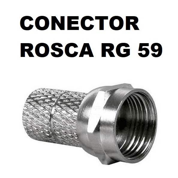 Kit 50 Peças Conector Rosca RG 59 para Cabo Coaxial | Shopee Brasil