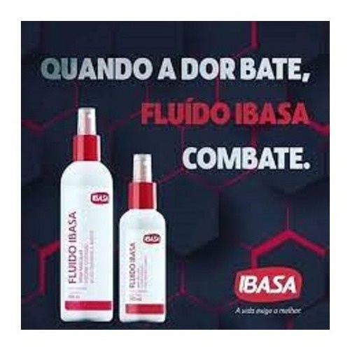Fluido ibasa 200ml Dor Muscular Distensão Lesões Pancadas contusoes ...