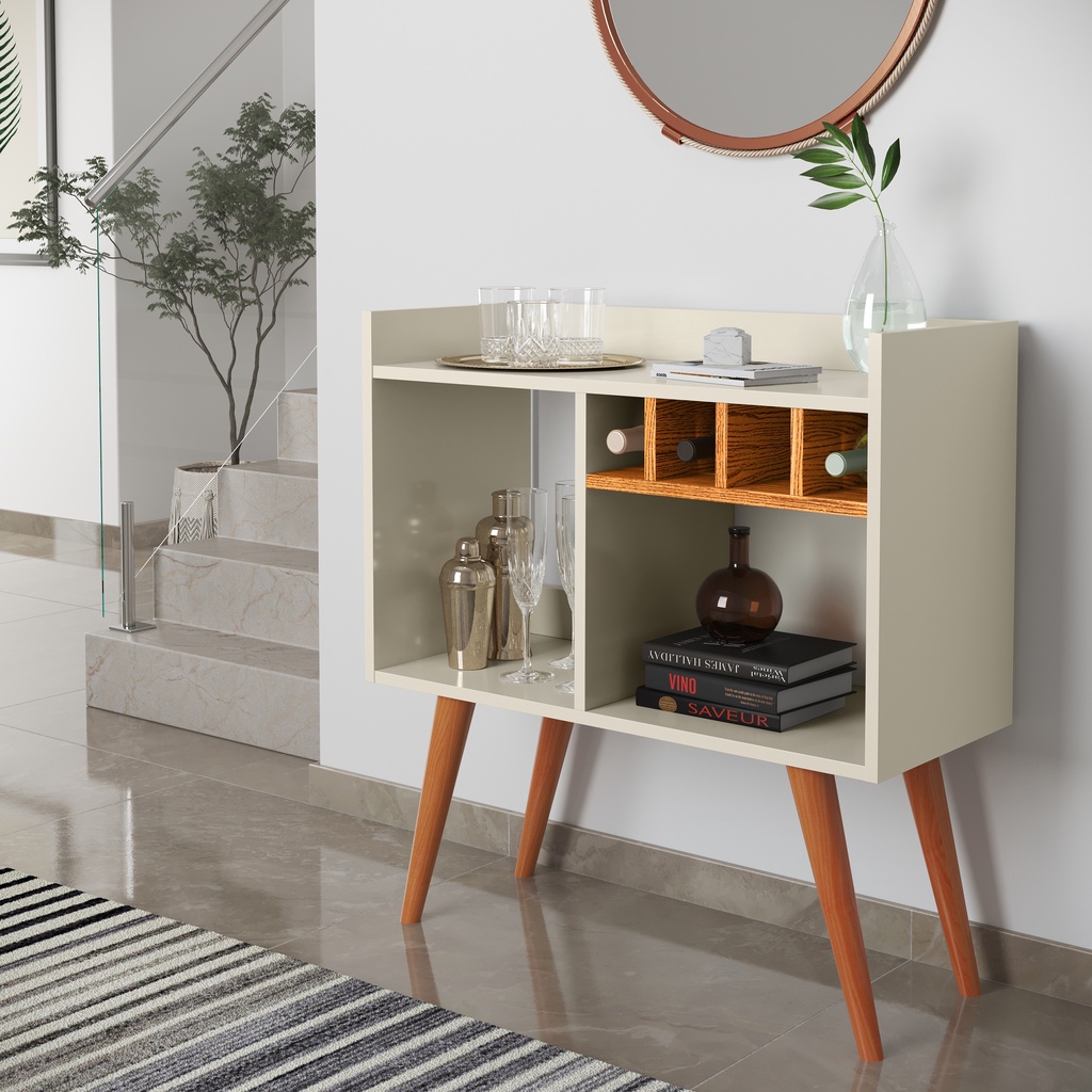 Aparador Barzinho Bar Com Adega/VINHO Retrô RUBI Cantinho Do Café ...