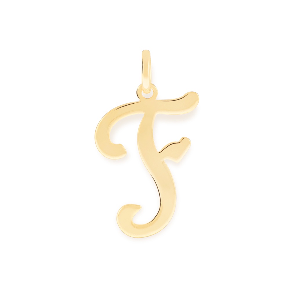 Pingente letra alfabeto Letra f-540675-Rommanel | Shopee Brasil