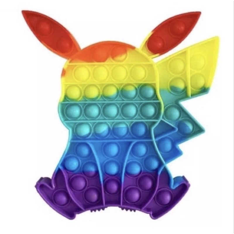 Pop It Bubble Big Pikachu Pokémon Fidget Toy Anti-stress Super Raro ...