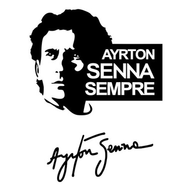 Kit Adesivos Ayrton Senna Sempre Assinatura Moto Carro | Shopee Brasil