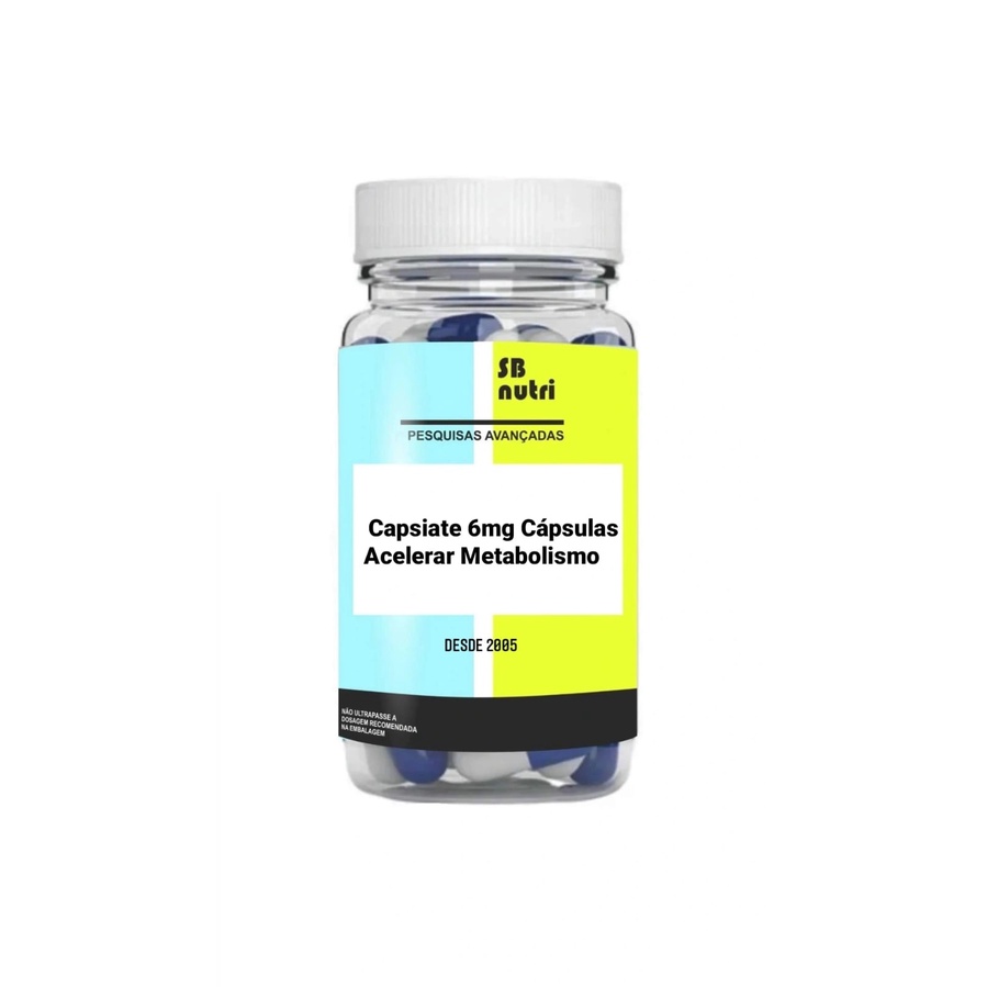 Capsiate 6mg Cápsulas Acelerar Metabolismo (01UN) (60 capsulas ...
