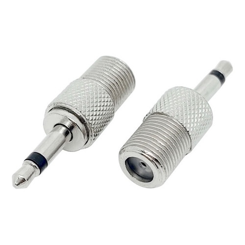 Plug Adaptador P2 Mono Para Jack F Fêmea Coaxial Antena - Escorrega o Preço