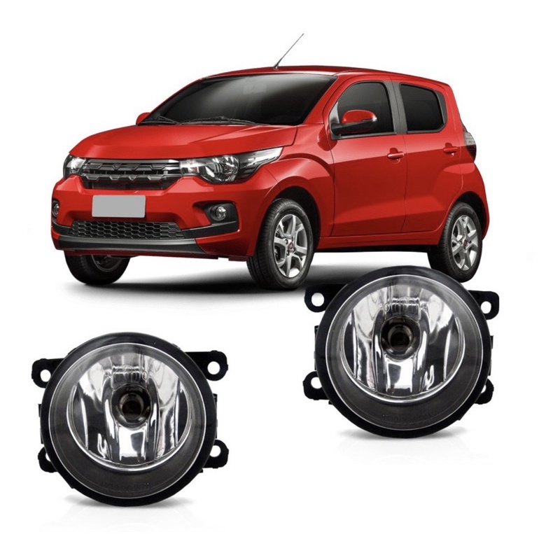 Farol Milha Fiat Mobi 2017 2018 2019 2020 2021 2022 Lente De Vidro | Shopee Brasil
