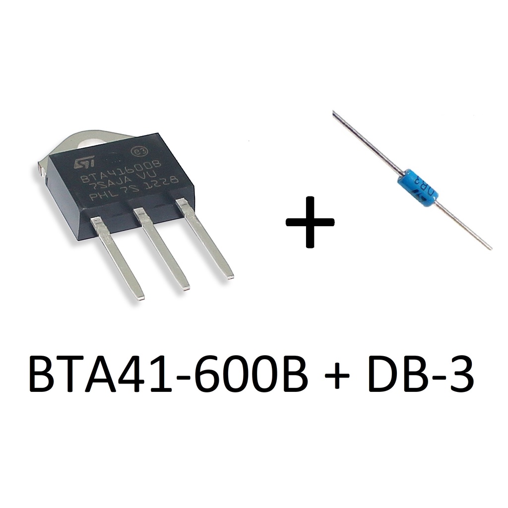 Triac bta41-600b + diac db-3 | Shopee Brasil