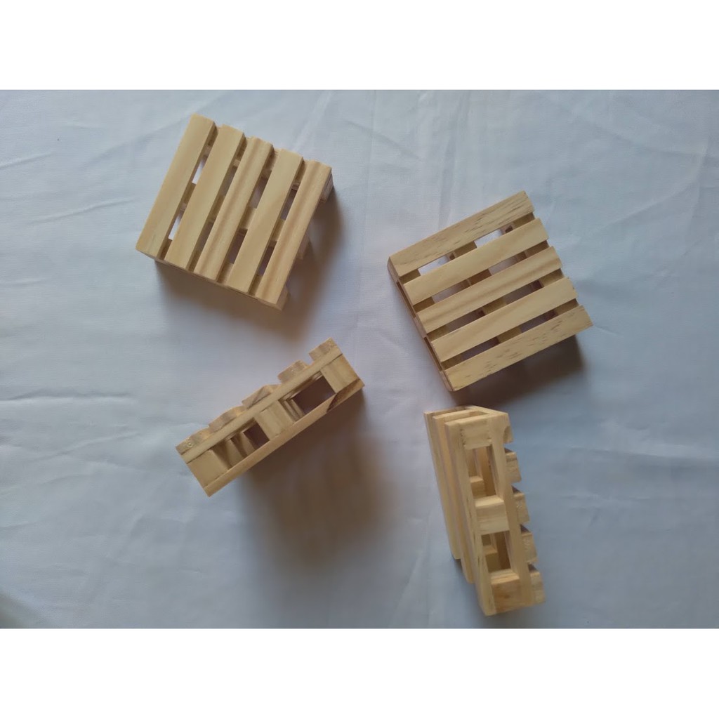 Kit 6 Mini Pallets 10x10 cm e 3 cm altura | Shopee Brasil