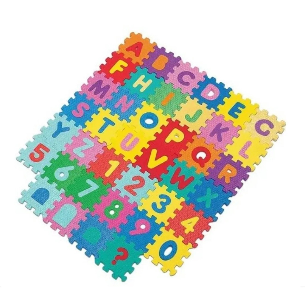 Tatame Infantil De Eva brinquedo Alfabeto Números 36 Peças | Shopee Brasil
