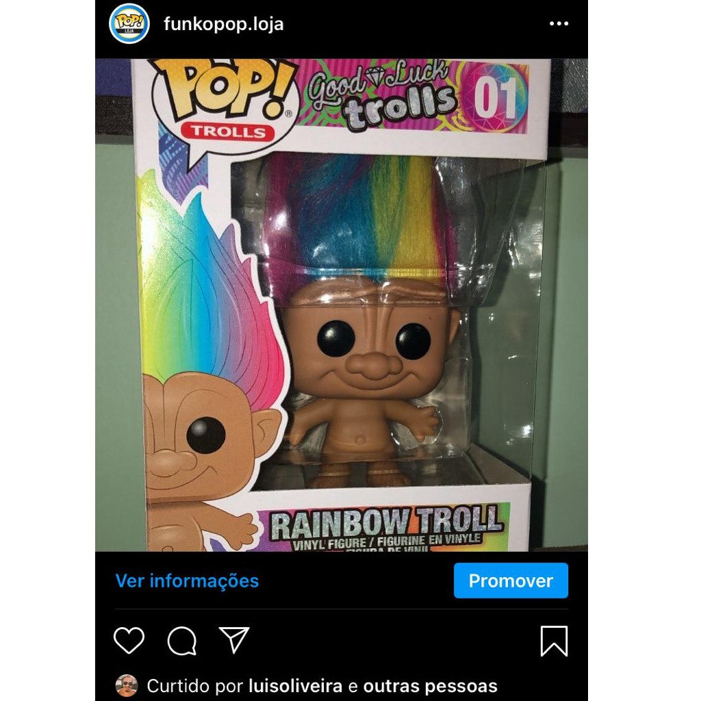 Funko Pop Trolls Good Luck Trolls - Rainbow Troll 01 Original | Shopee ...