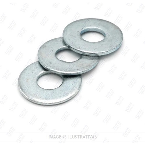 Arruela Lisa M6 Zincada - 100 Peças | Shopee Brasil