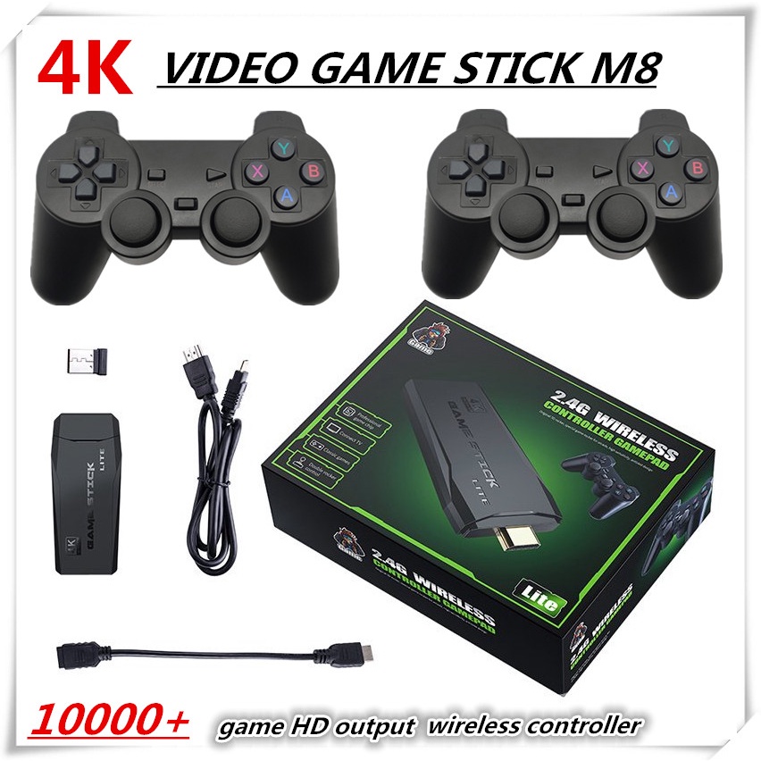 2022 Novo 10000 Classic Retro Wireless Video Game Family Console Stick ...