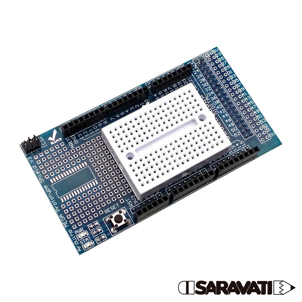 Protoshield Mega + Mini Protoboard 170 Pontos | Shopee Brasil
