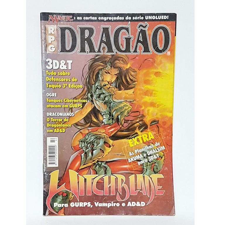 REVISTA DRAGÃO BRASIL NÚMERO 42 WICHTBLADE RPG GURPS 3D&T DUNGEONS DRAGONS RARA ANTIGA EDITORA ...