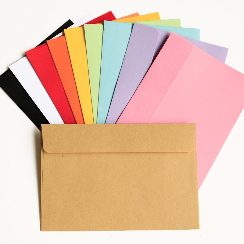50x* Envelope Colorido Grande Tm : 160 X 220 Mm | Shopee Brasil