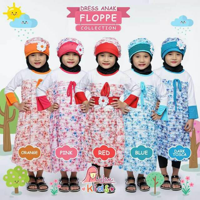 Vestido Infantil floppe | Shopee Brasil