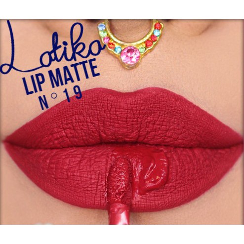 Batom Líquido Lip Matte Latika n°19 | Shopee Brasil