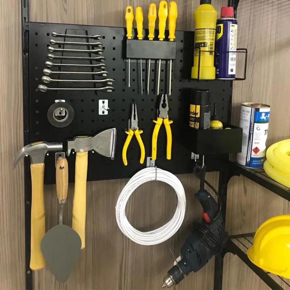 Organizador Porta Ferramentas Painel De Ferramentas 100% Aço | Shopee ...
