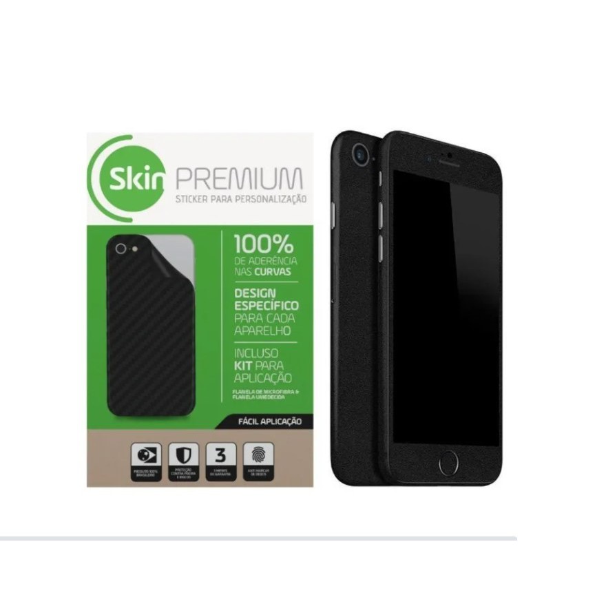 Adesivo Jateado Fosco Preto - iPhone 7 | Shopee Brasil