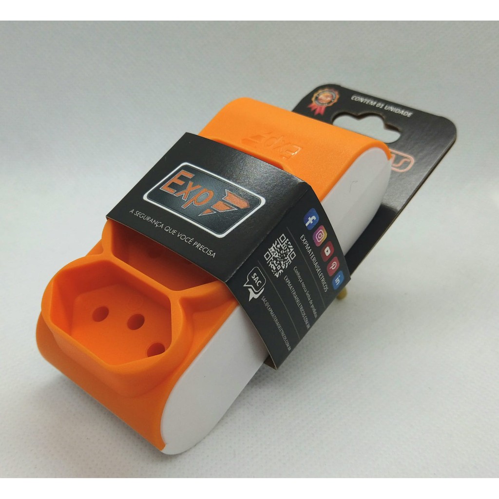 Adaptador Benjamim T Triplo Todas Tomadas Padrão Novo | Shopee Brasil