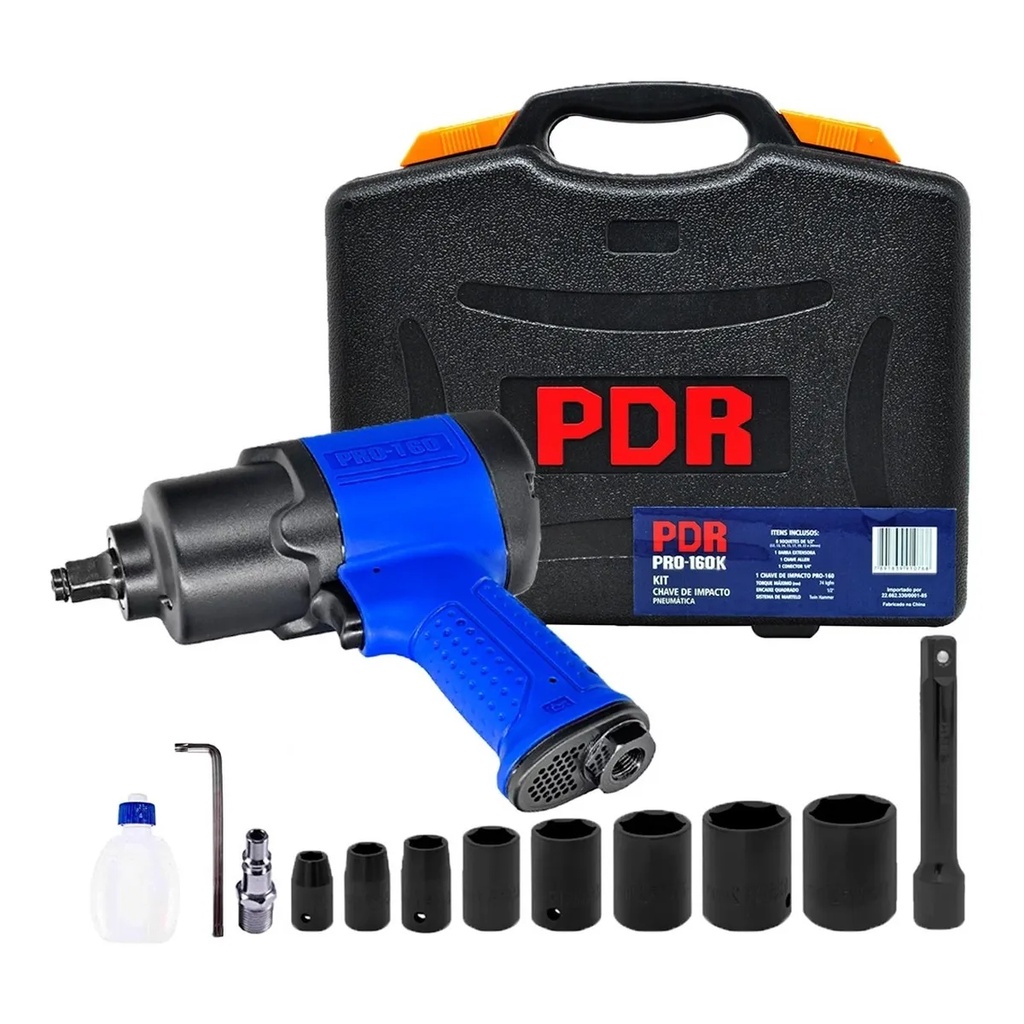 Kit Chave Impacto Parafusadeira Pneumática 1/2 Polegadas Com Torque ...