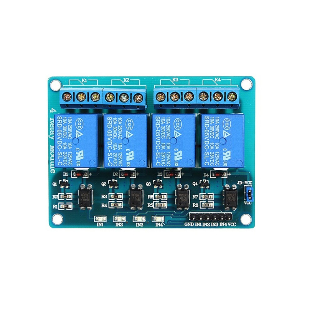 Rele 4 Canais 5v Modulo Para Arduino Esp8266 | Shopee Brasil