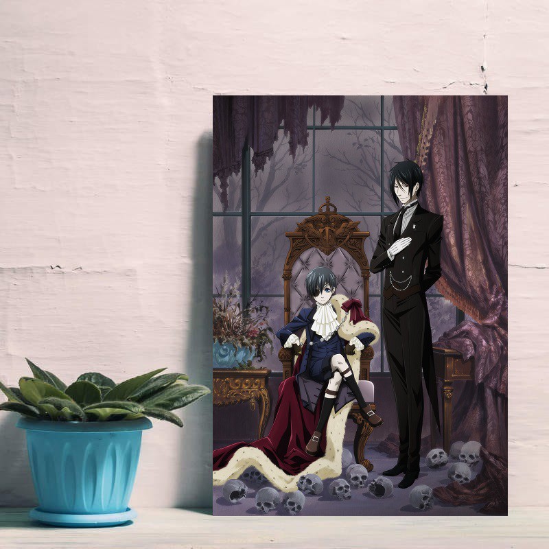 Placa Decorativa Black Butler Anime Poster Quadro | Shopee Brasil