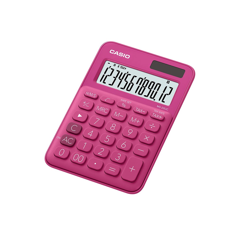 Calculadora compacta Casio de mesa c/ visor amplo 12 dígitos | Shopee Brasil