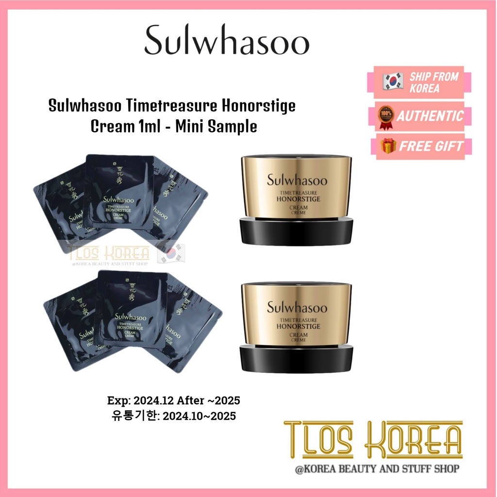 Sulwhasoo Timetreasure Honorstige Cream 1ml 1ea 12ea Sulwhasoo Creme De Honra Do Timetreasure ...