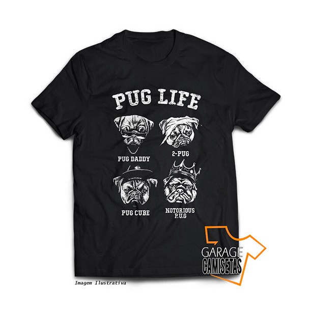 Camiseta Pug Life Pet Puff Daddy 2Pac Ice Cube Notorious Big | Shopee ...