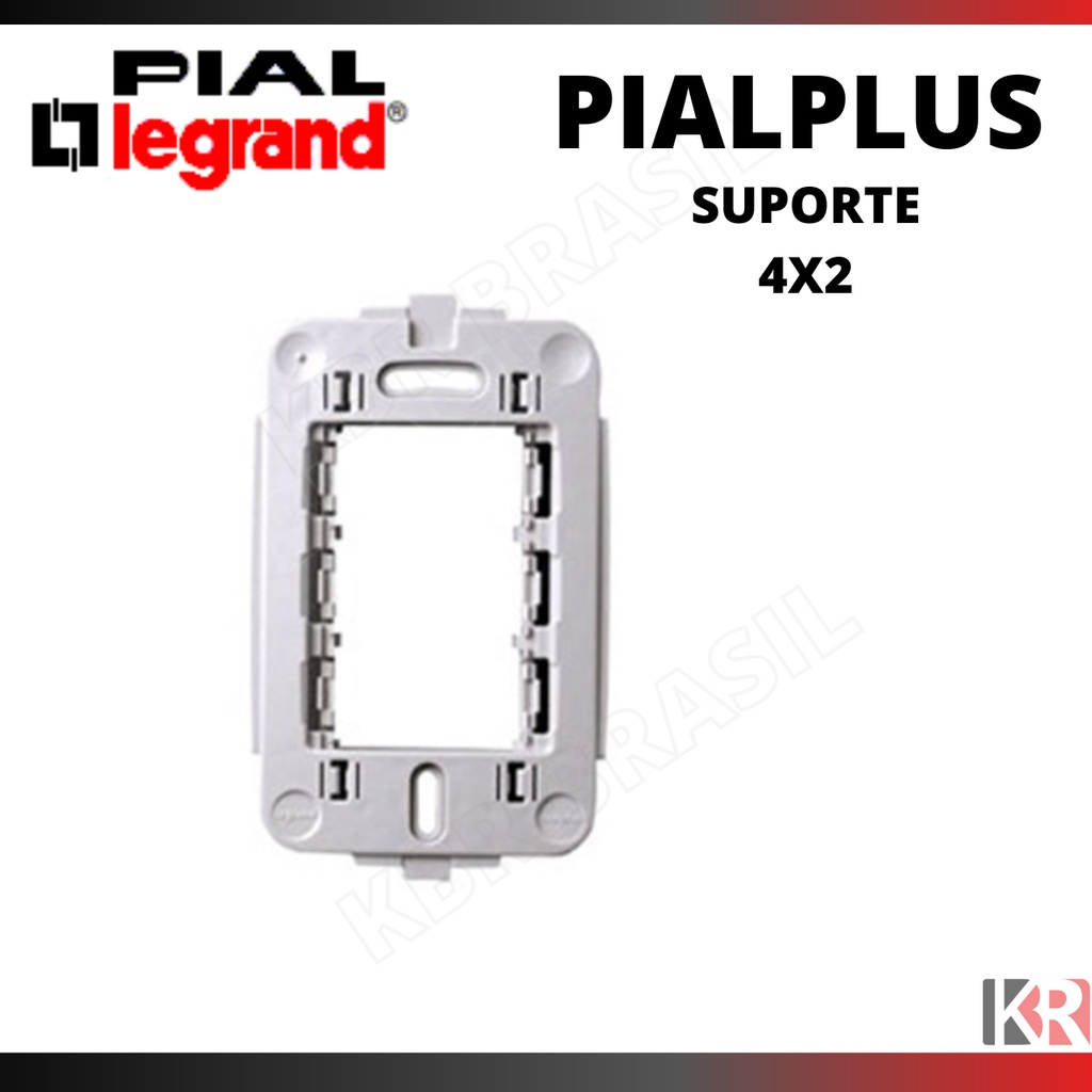 Suporte 4x2 Pial Plus para caixinha de embutir - Pial Legrand | Shopee ...