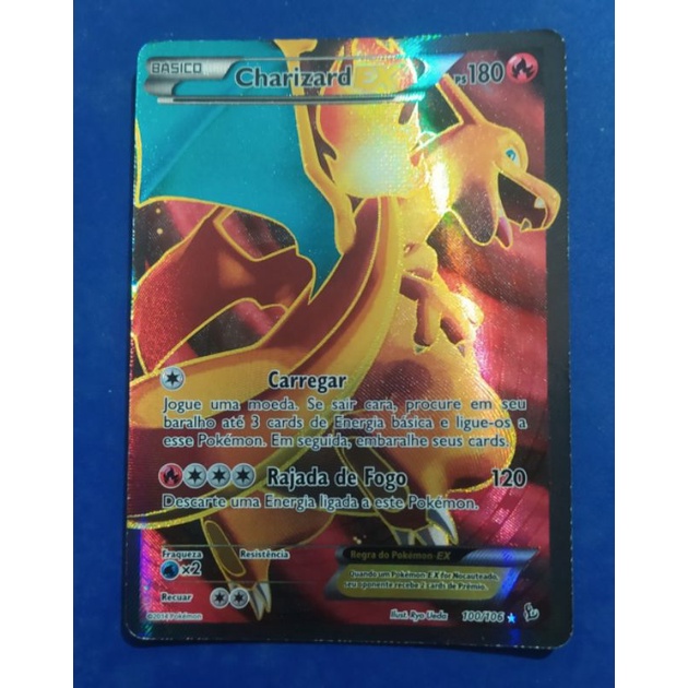 Charizard-EX Full Art Pokémon TCG | Shopee Brasil
