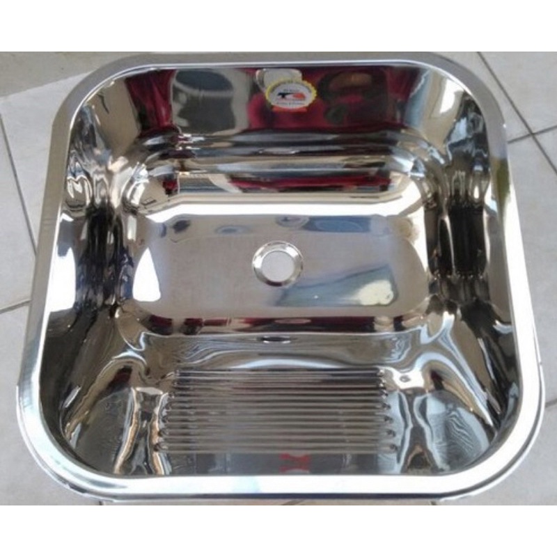 Tanque inox aço 304 brilho luxo polido medidas 40x40x22 com válvula ...