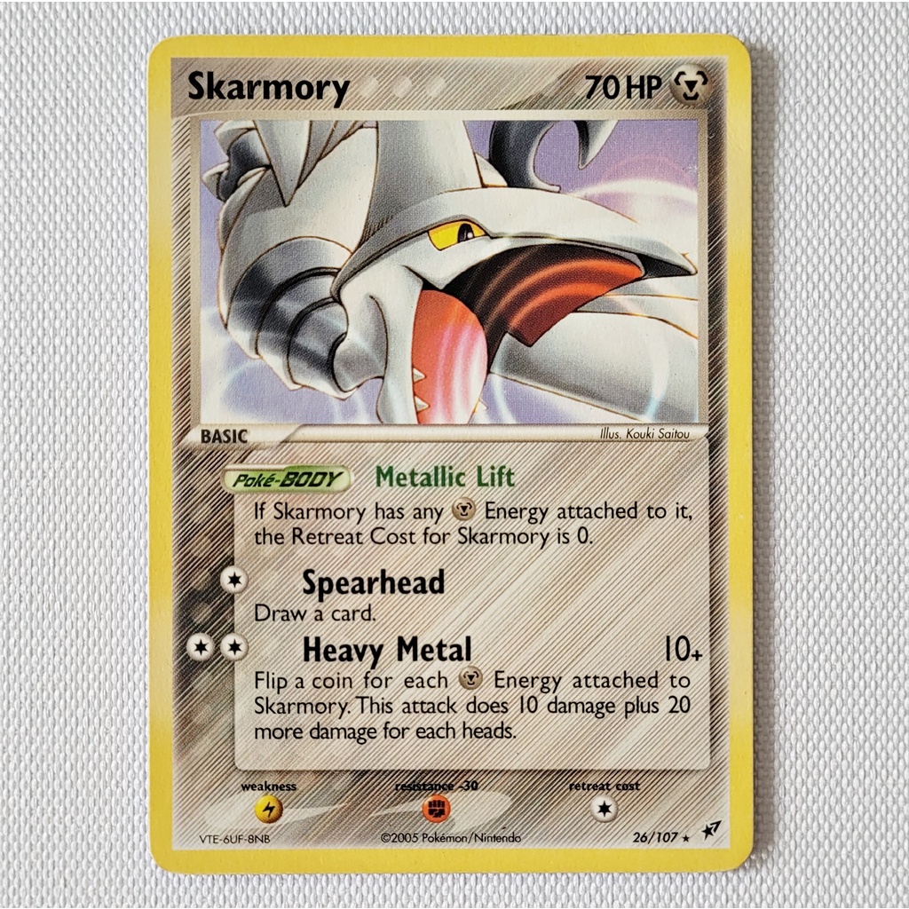Carta Antiga Pokemon Skarmory 26/107 Rare Ex Deoxys Original Card ... Carta Antiga Pokemon Skarmory 26/107 Rare Ex Deoxys Original Card ...