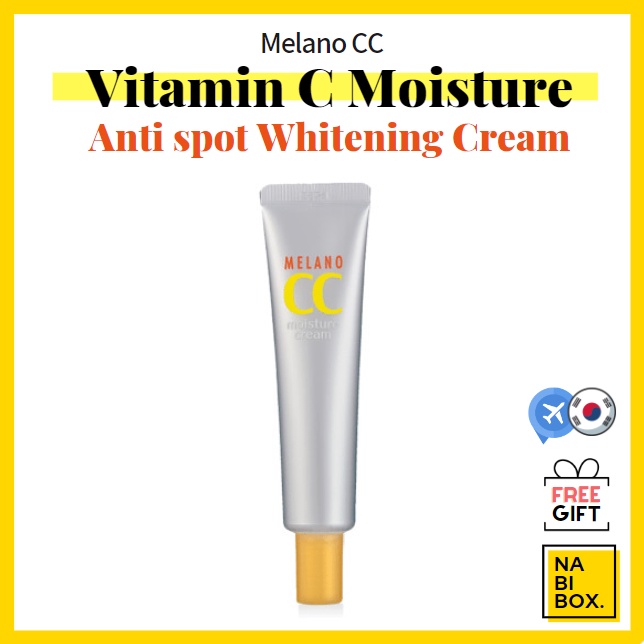 Creme de Branqueamento Tira Manchas Melano CC Vitamina C Creme hidratante 23g Made in Japan ...