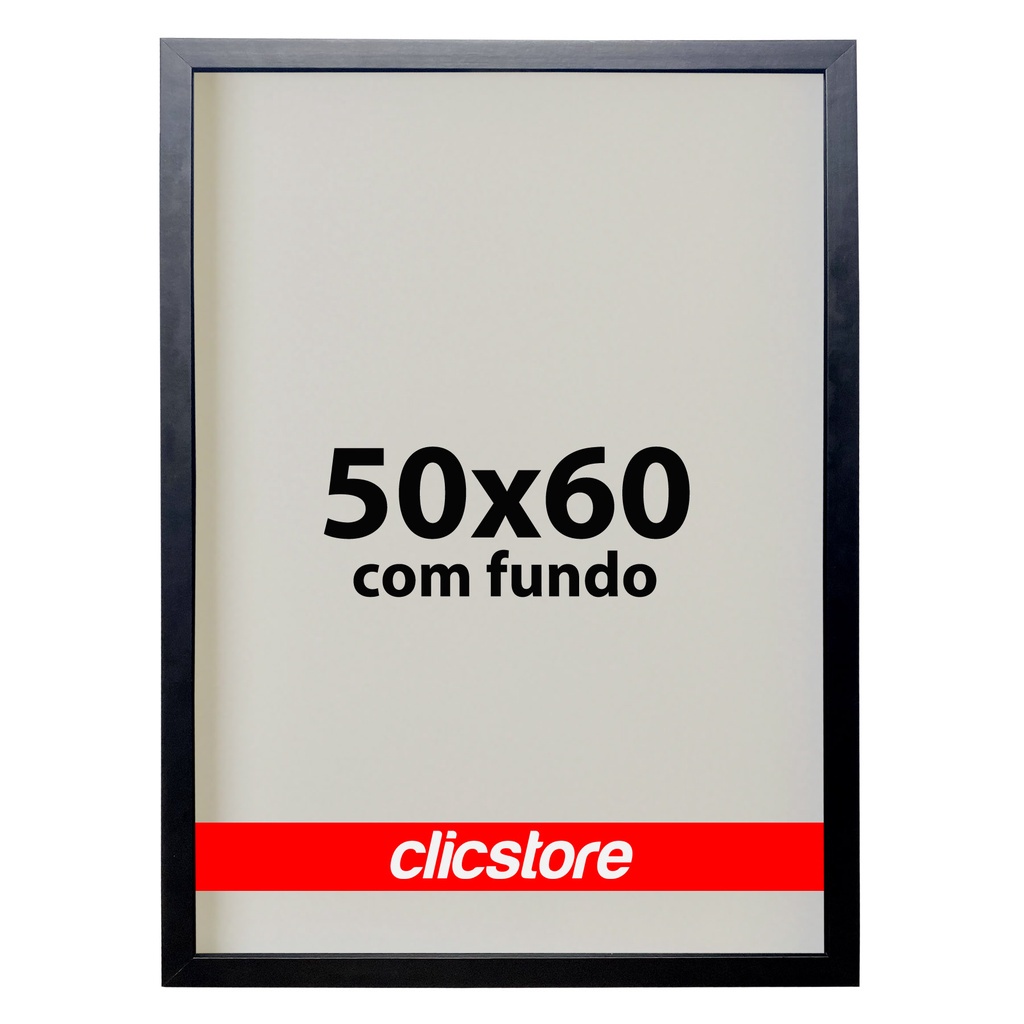Moldura 50X60 Cm Com Fundo Sem Vidro Quadro Poster Foto | Shopee Brasil