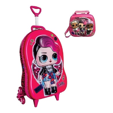 Mochila Lol Surprise Rocker 3d Com Rodinhas E Lancheira | Shopee Brasil