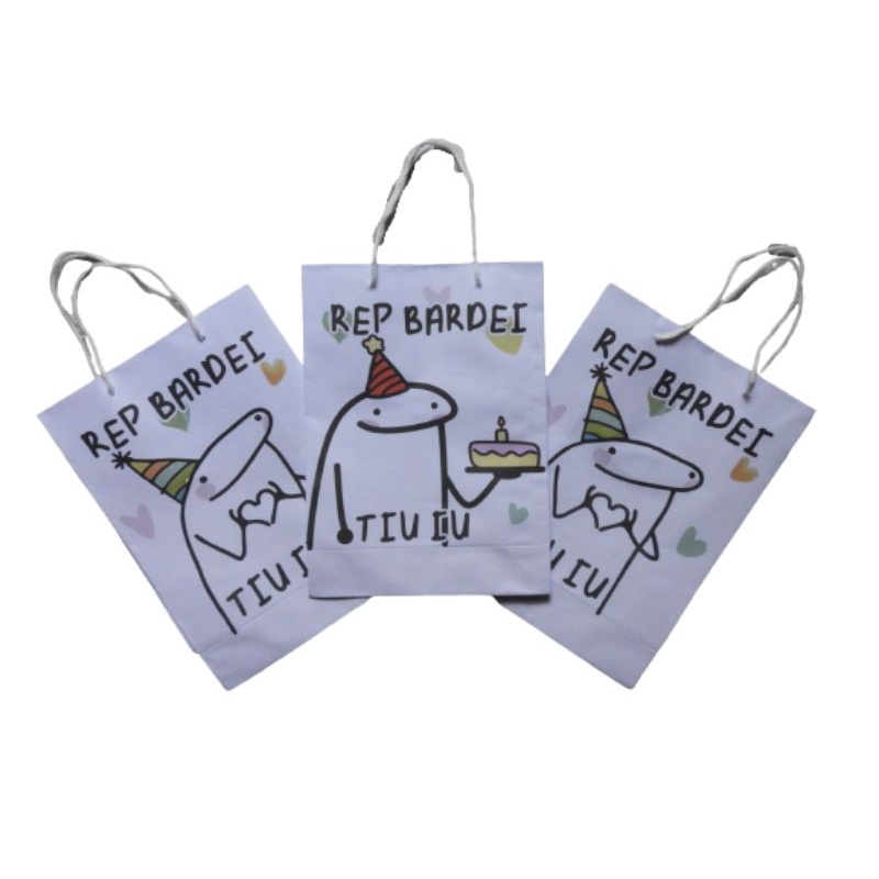 Sacola de Papel Personalizada - Florke Meme (rep bardei) Pct c/10 ...