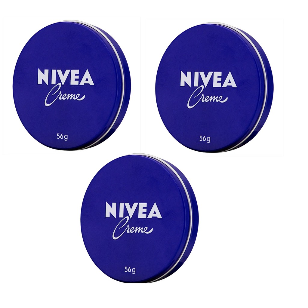 Kit 3 Creme Nivea Lata com 56g cada | Shopee Brasil