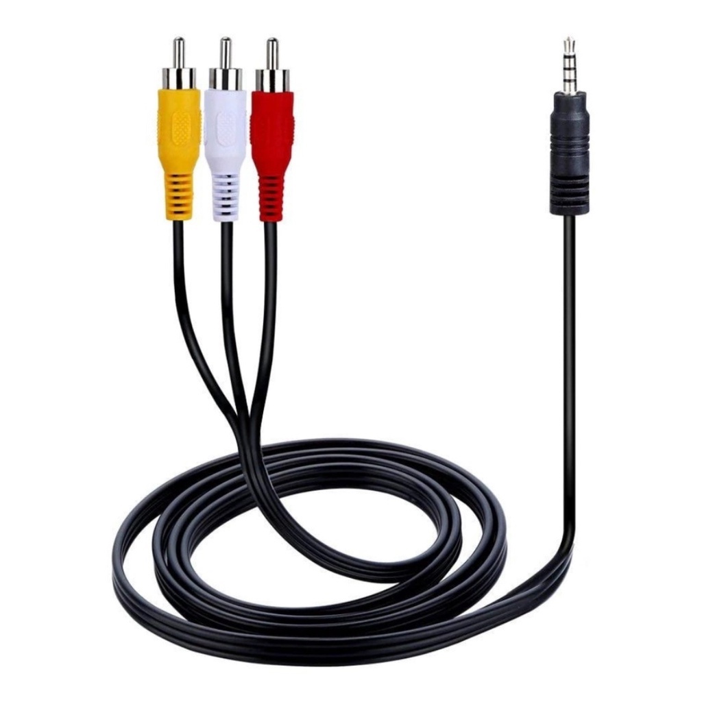 Cabo Av Rca Auxiliar Universal Serve Para Tv box Para Tv Tubo Tv Antiga ...