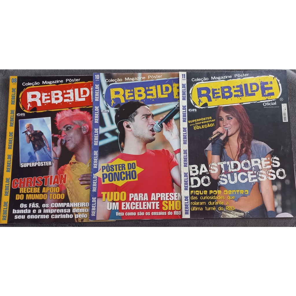 Revistas • Coleção Magazine Pôster Rebelde Oficial [RBD] | Shopee Brasil