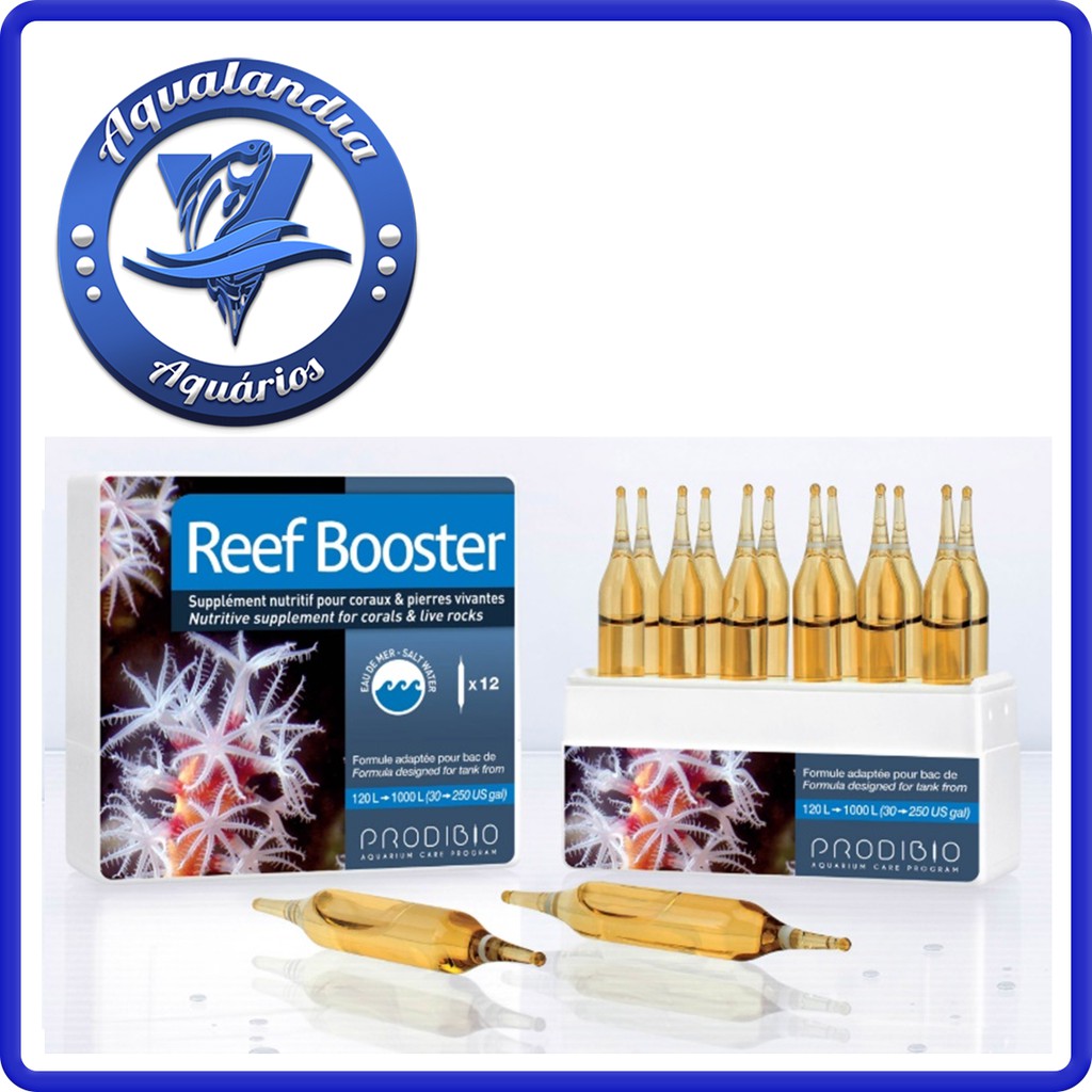 Prodibio Reef Booster Suplemento Para Coral 2 Ampolas Para Peixe ...