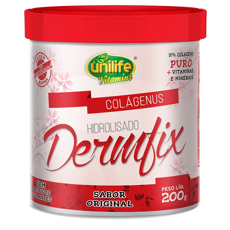 Dermfix - colageno hidrolisado em po 200 gr unilife | Shopee Brasil