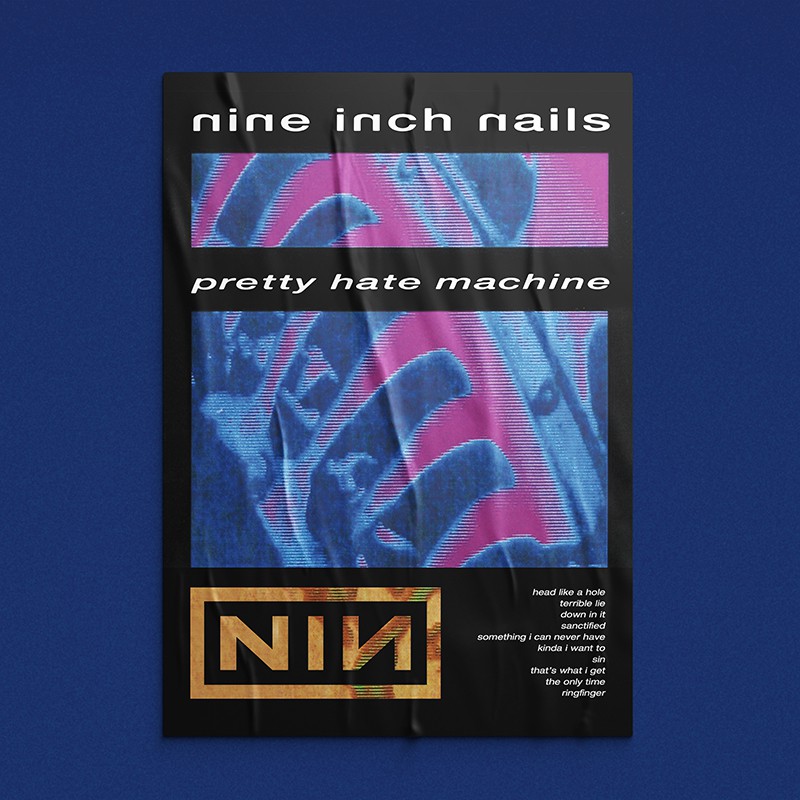 Poster Nine Inch Nails - Pretty Hate Machine / Tamanho A3 | Shopee Brasil