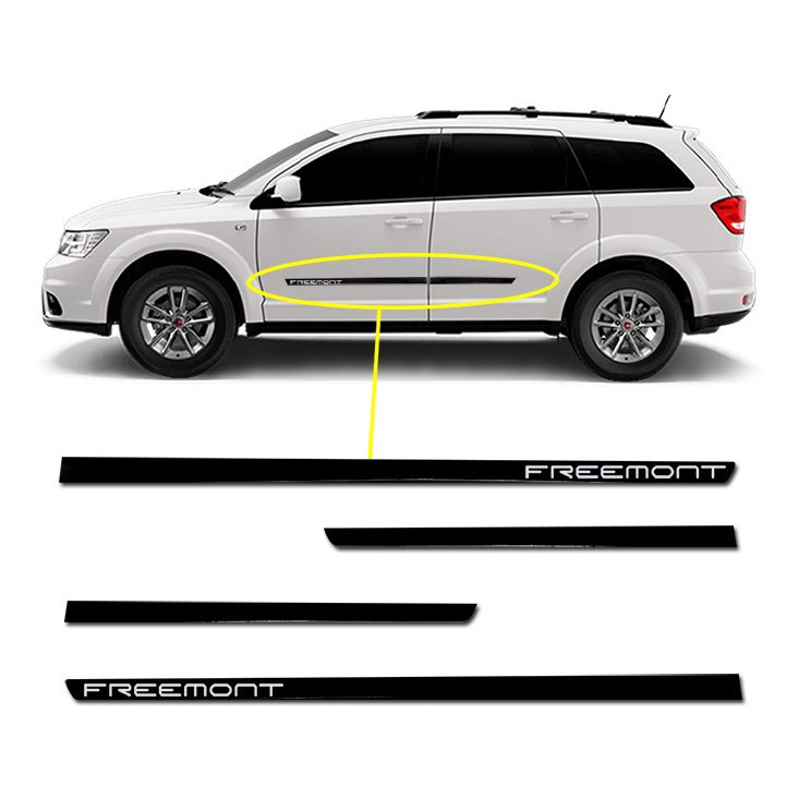 Friso Lateral Central Slim Freemont 2011 2012 2013 2014 2015 Kit Black ...