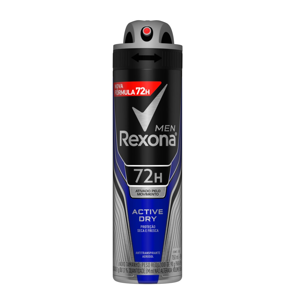 Rexona Clinical Masculino Active Dry Men 150ml | Shopee Brasil