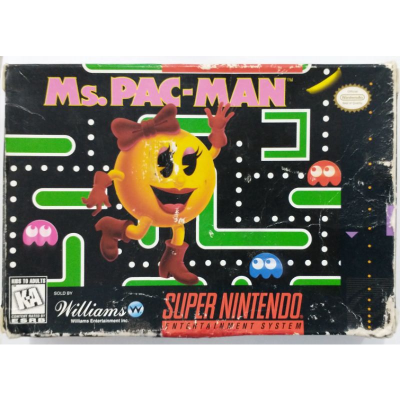 Ms. Pac-man - Super Nintendo Original | Shopee Brasil