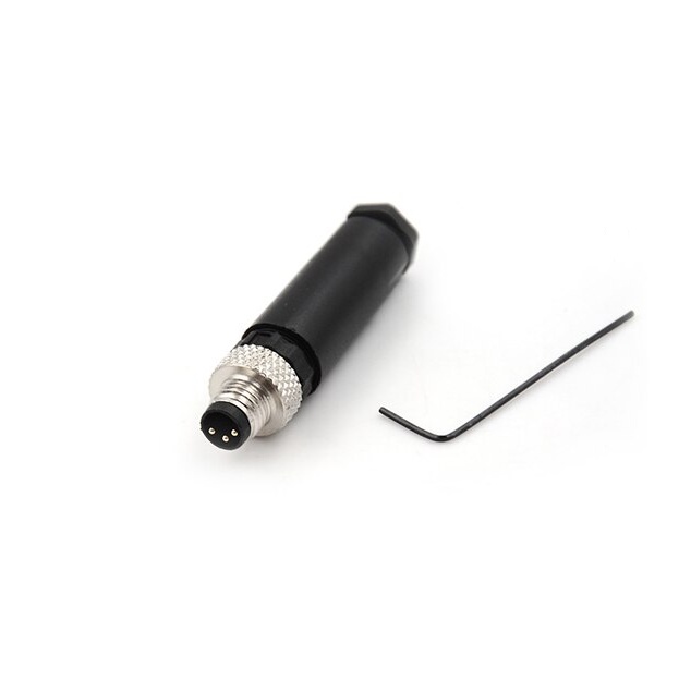 Conector M8 macho reto 3 pinos montável + Brinde chave allen | Shopee ...