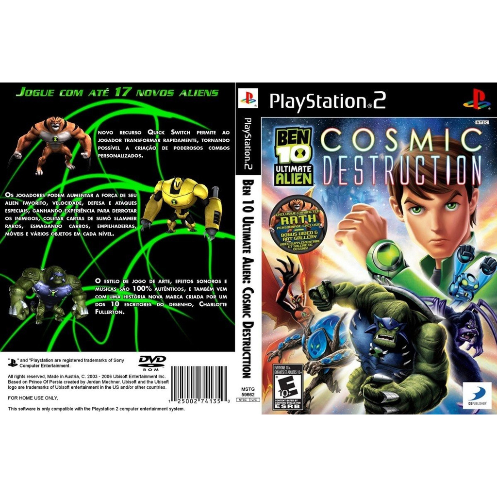 Jogo Ben 10 Ultimate Alien: Cosmic Destruction ps2 | Shopee Brasil