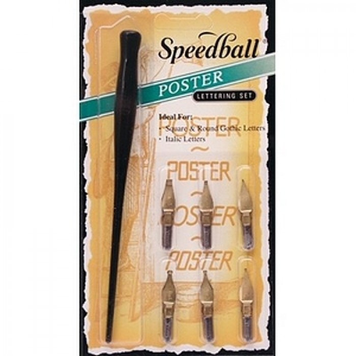 CANETA CALLIGRAPHY SPEEDBALL 2963 POSTER LETTERING | Shopee Brasil